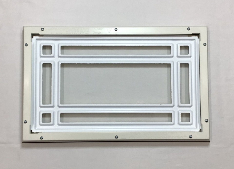 Garage Door Window Kit w/ Glass Int/Ext Frame Insert Grill Screws ...