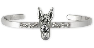 Great Dane Jewelry Sterling Silver Handmade Great Dane Bracelet GD19-CB ...