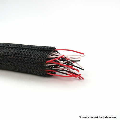 2" Black Ultra Split Wrap Wire Loom - 1 Foot Keep It Clean ...
