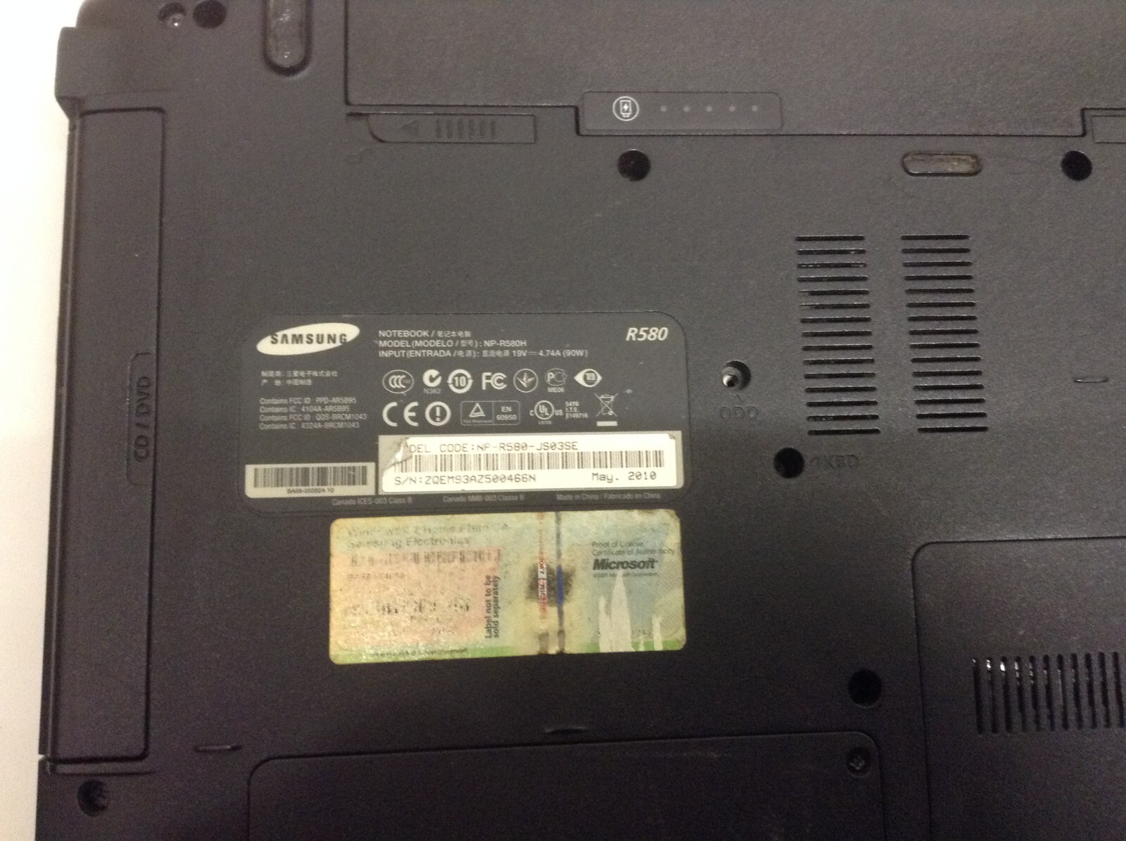 Samsung R580 Core i3 , 2.13 GHz , 4 GB , 500 GB Laptop | eBay