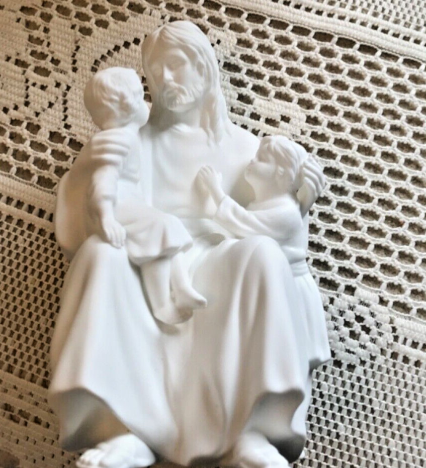 Lenox THE CHILDREN'S BLESSING Jesus Figurine 1989 White Fine Bone China | eBay