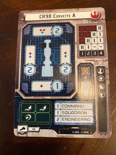 Star Wars: Armada CR90 Corvette A promo card | eBay