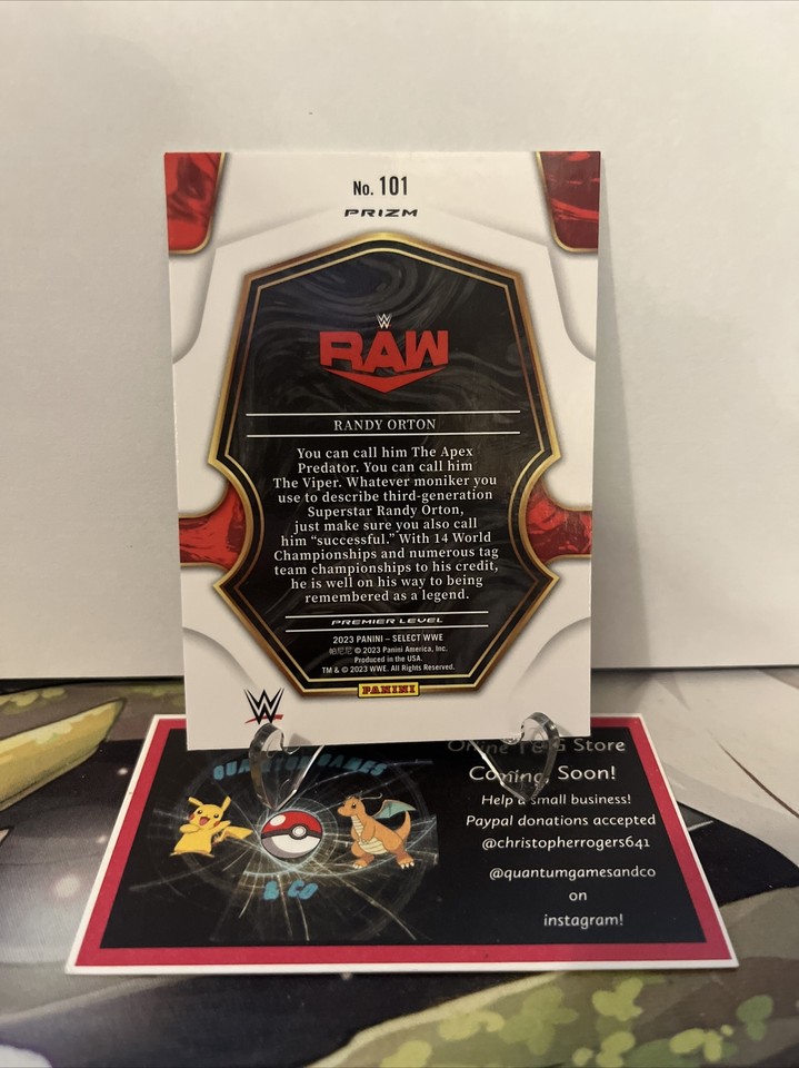 Randy Orton 2023 Panini Select WWE Premier Level Tri-Color Prizm #101 RAW | eBay