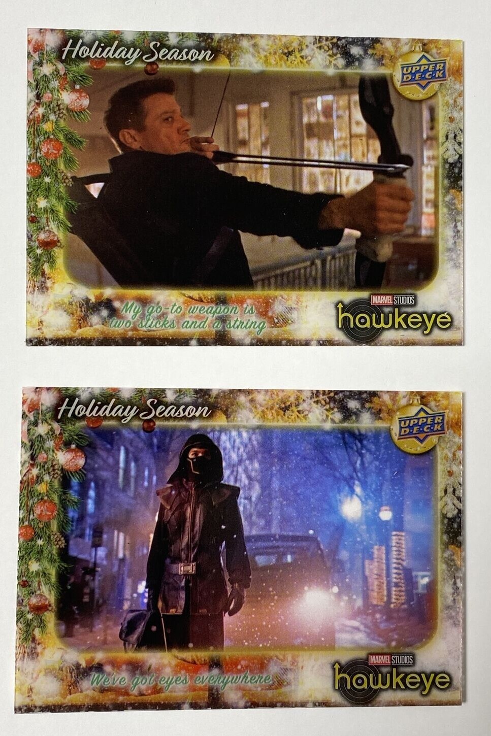 2023 Upper Deck Marvel Hawkeye Holiday Season Acetate Insert Set (Pick ...