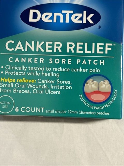 DenTek Canker Relief Canker Sore Patch 6 Count for sale online | eBay