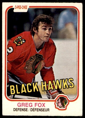 1981-82 O-Pee-Chee Greg Fox Chicago Blackhawks #69 | eBay