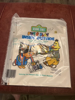 Vintage Sesame Street Put & Play Inside Outside Reusable Vinyl Pieces ...