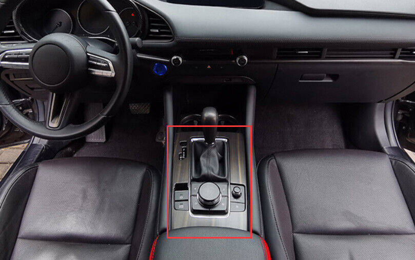 For Mazda 3 Axela 2020-2021 Wood Grain Gear Shift Water Cup Panel Cover ...