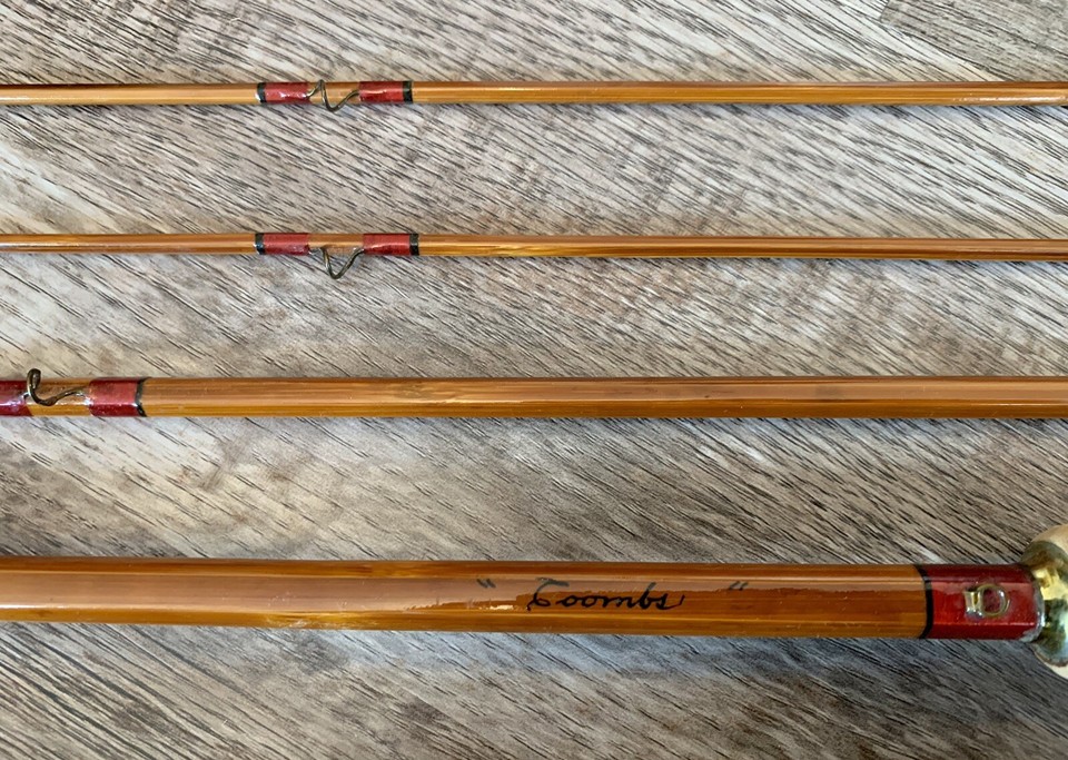 Vintage Montague “Toombs” 9’ 4-Piece Bamboo Fly Fishing Rod with Bag ...