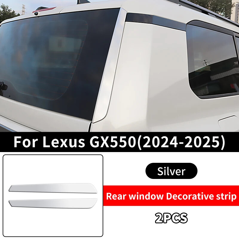 For 2024 2025 Lexus GX550 Accessories Back Car Window Chrome Decoration ...