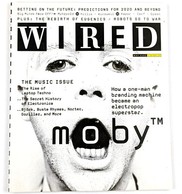 Wired Magazine May 2002 The Music Issue: Moby ~ No Label | eBay