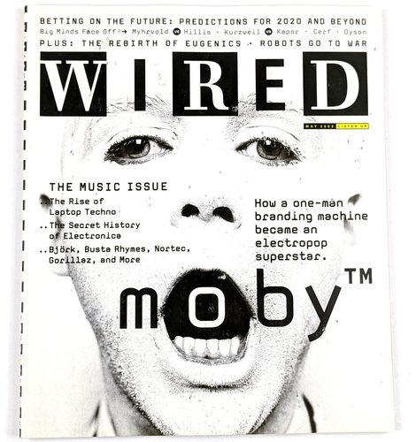 Wired Magazine May 2002 The Music Issue: Moby ~ No Label | eBay