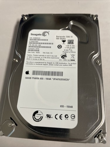 Seagate 500GB ST3500418AS Slim 7200k 3.5” SATA Hard Drive Desktop HDD ...