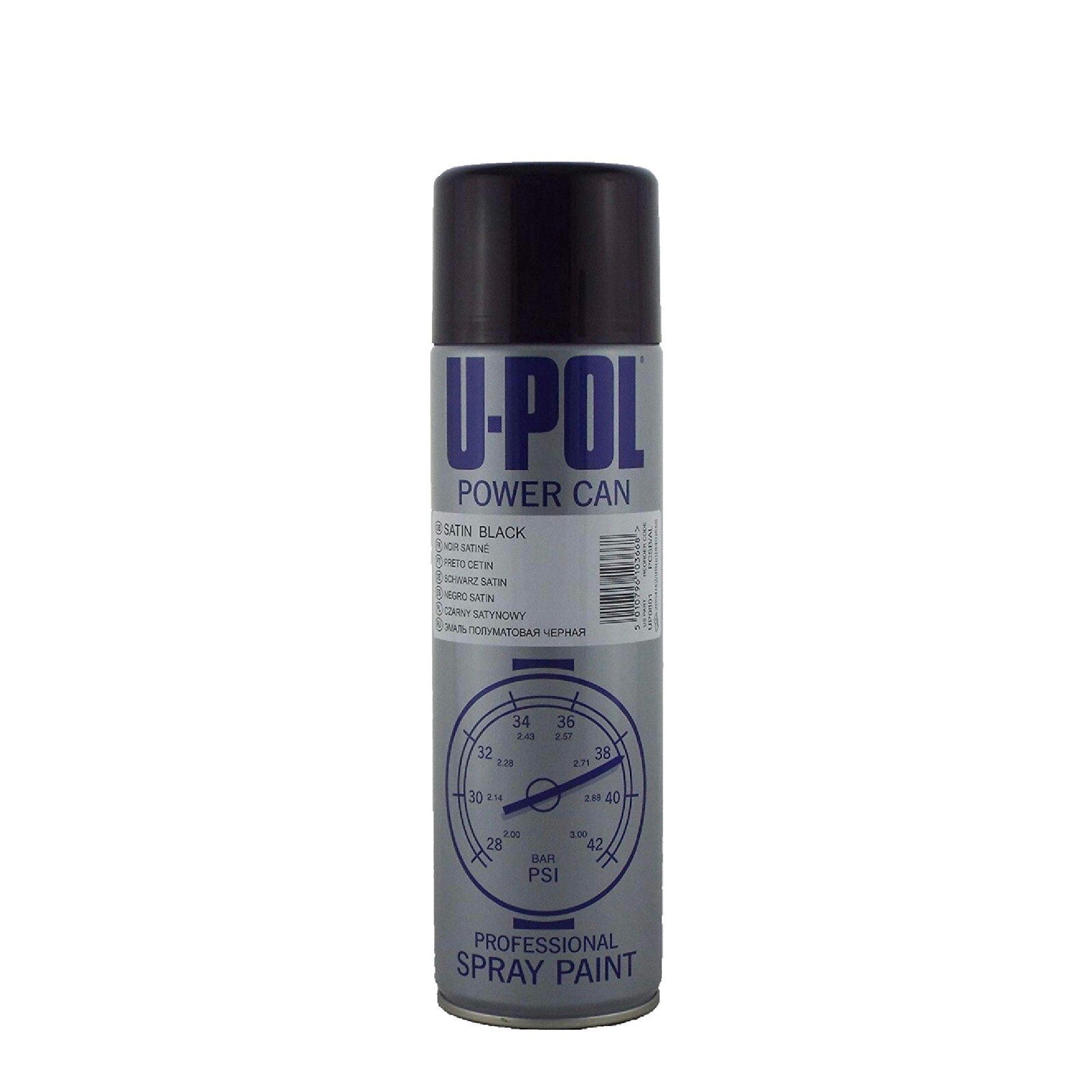 24 x U-POL Power Can Satin Black 500ml Aerosol Spray Cans UPOL Powercan ...