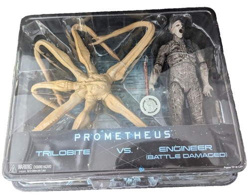 NECA Prometheus 9" Deluxe Action Figure Engineer Vs Trilobite Battle 2 ...