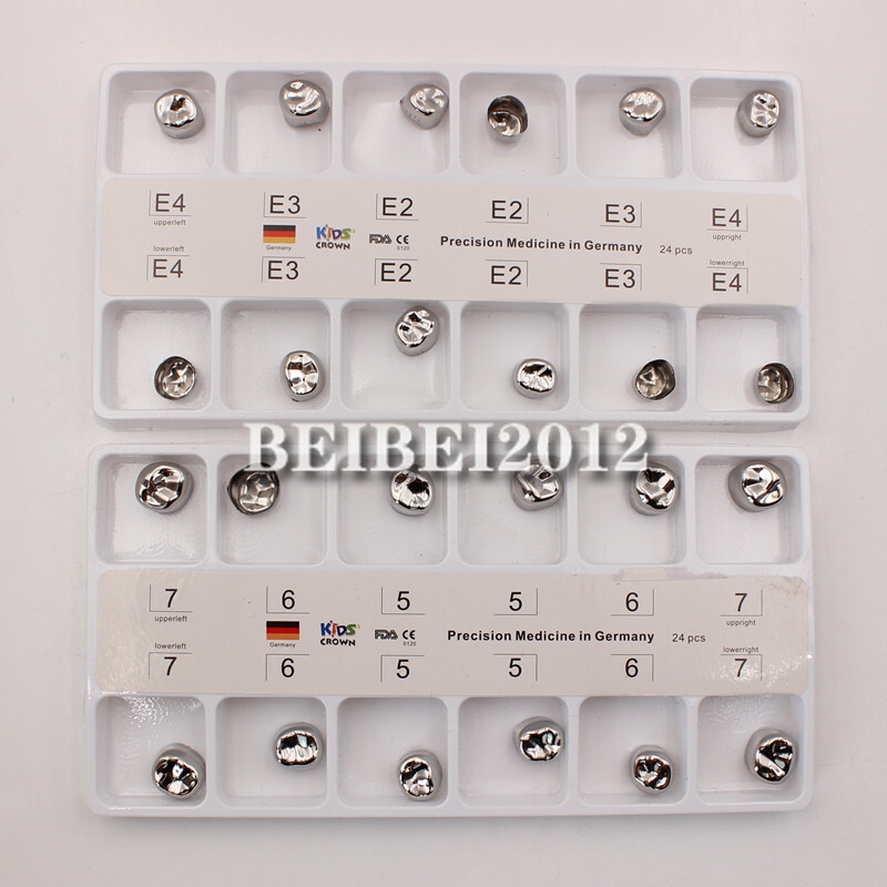 Dental Preformed Primary Molar Adult/Children Crown Stainless Steel ...