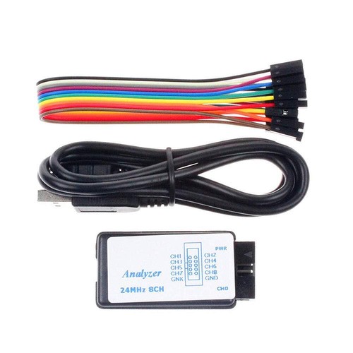 1set Usb Logic Analyzer Device Set Usb Cable 24mhz 8ch 24mhz 8 Channel Uart Iic | eBay