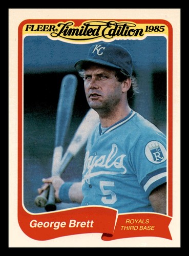 George Brett HOF 1985 Fleer Limited Edition #4 Kansas City Royals Mint ...