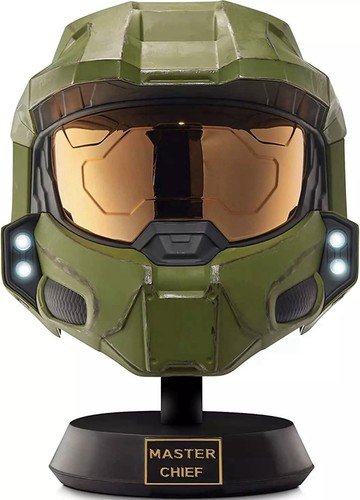 Halo Master Chief Deluxe Helmet with Stand - LED Light | eBay