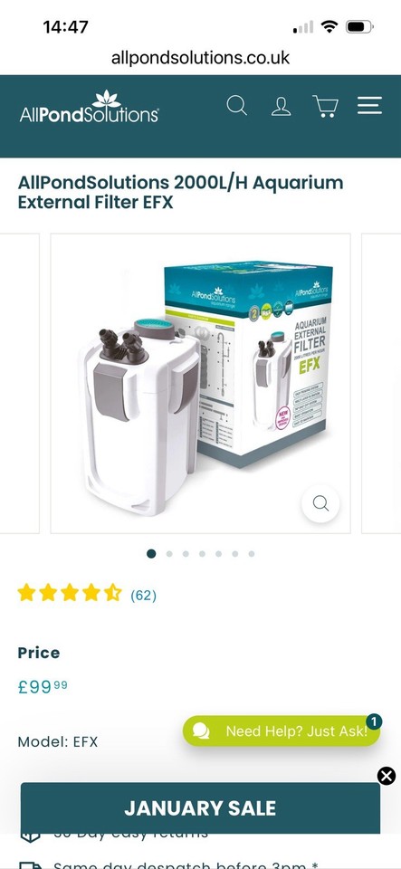 Juwel Rio 400/450 Aquarium With Efx + 2000 External Filter, Various ...