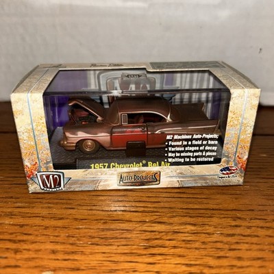 R08 M2 Machines Auto-Drivers Series 1957 Chevy Bel Air body shop rust ...