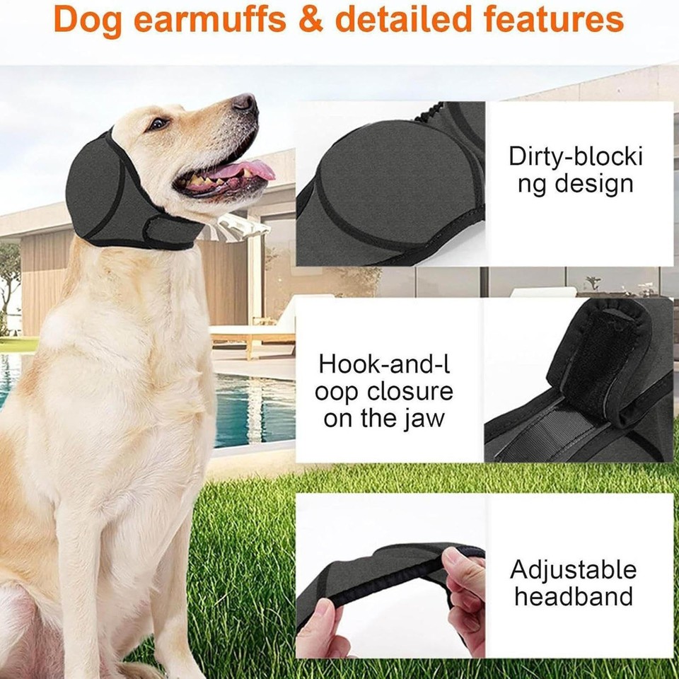 Hearing Protection Dog Ear Covers Anti-Noise Pet Ear Muffs Noise ...