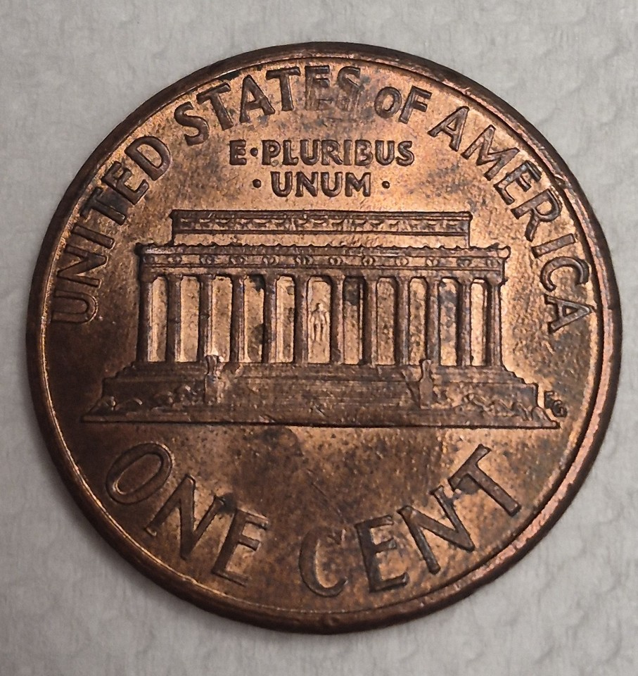 1990 Lincoln No Mint Mark Penny Obverse Off Center Rim Error One Cent ...