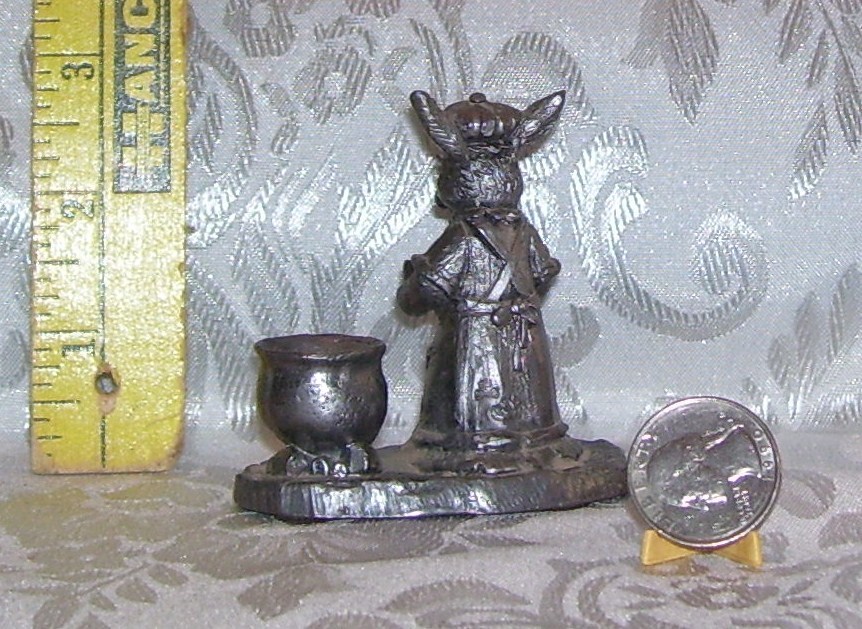 RICKER BUNNY RABBIT 1986 COLLECTIBLE PEWTER FIGURINE 3 INCHES TALL | eBay