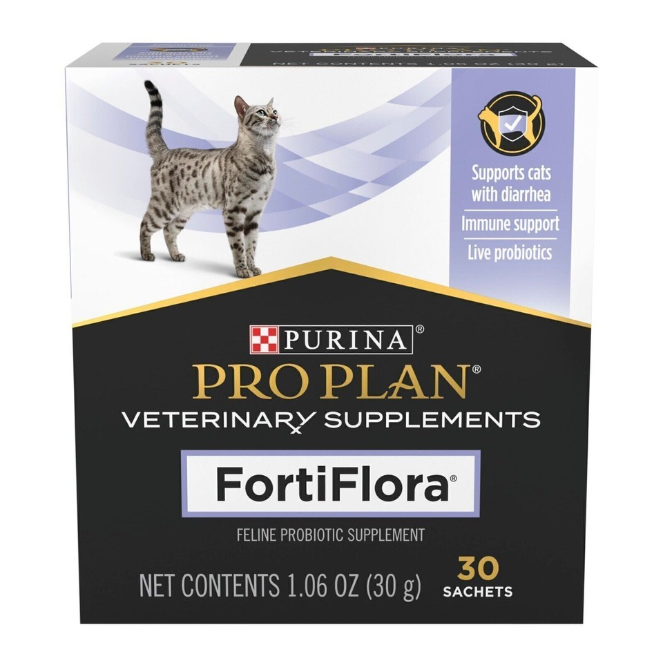 Purina ProPlan FortiFlora Veterinary Supplements for Cats 30 Sachets US STOCK | eBay