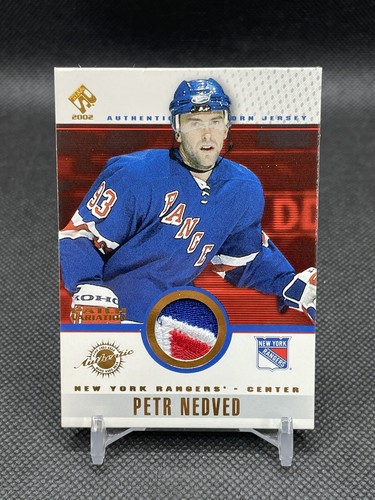 2001-02 Pacific Private Stock Petr Nedved Game-Used Gear 3 CLR Patch ...
