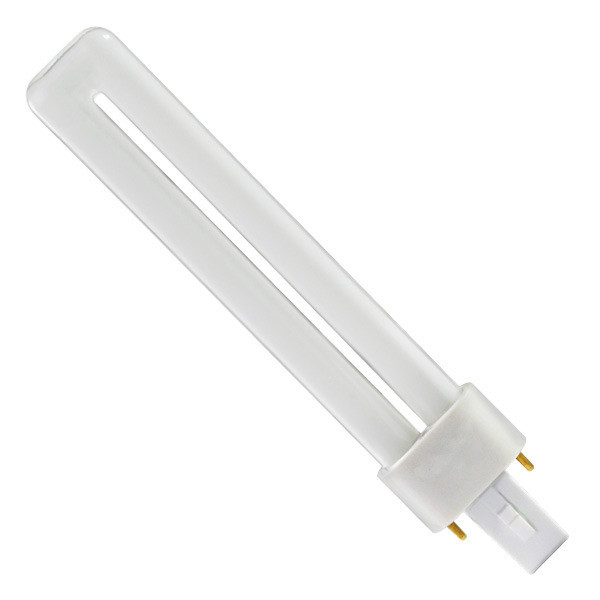 Philips PL-S 9 Watt 2 Pin G23 Base Twin Tube Fluorescent Lamp Light ...
