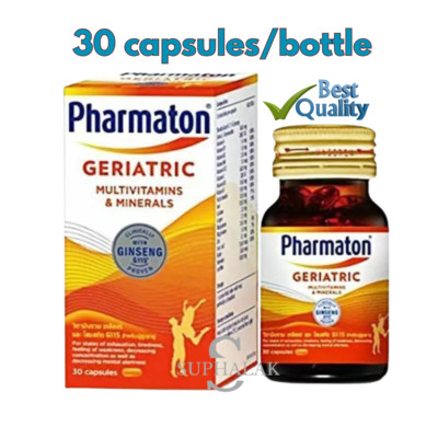 Geriatric Pharmaton Ginseng G115 Prophylaxis Extract Natural Health 30 ...