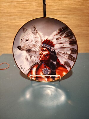 Franklin Mint Limited Edition -Spirit of The White Wolf Collectors Wall ...