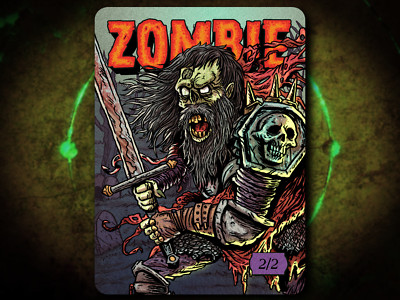 Zombie 2/2 Full Art Token [by Darkside Tokens] Magic the Gathering MTG ...