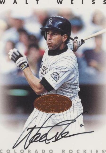 1996 Leaf Signature Series - Autographs Walt Weiss Bronze (AU) for sale ...