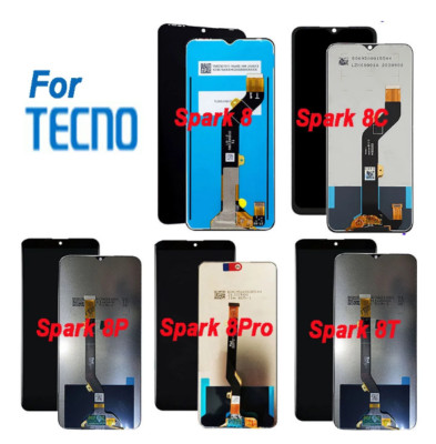 For Tecno Spark 8P KG7 /Spark 8T /Spark 8 Pro LCD Display Touch Screen ...