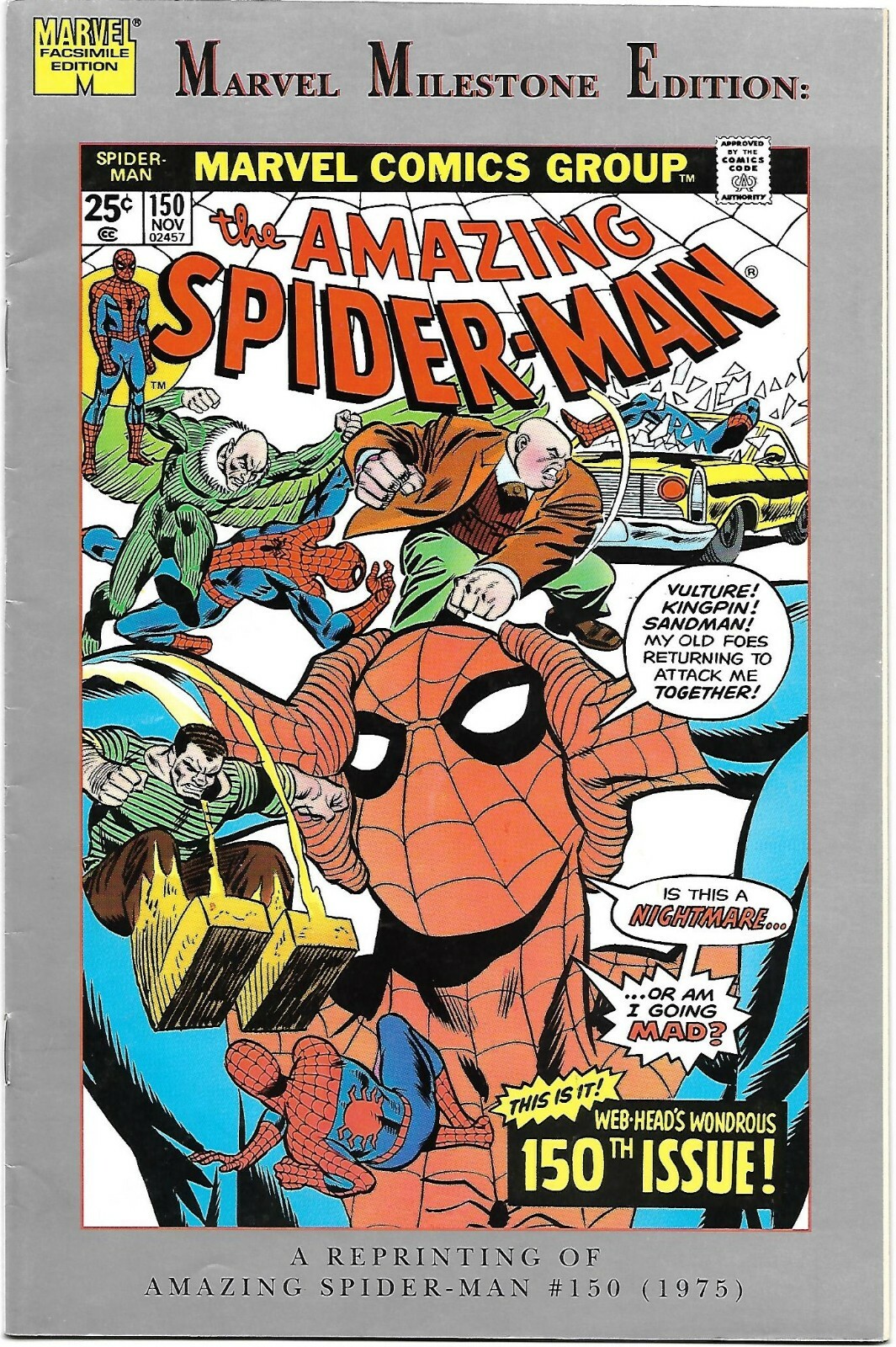 Marvel Milestone Edition: Amazing Spiderman '93 150 FN J4 | eBay