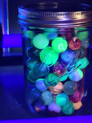 Vintage Uranium Cadmium Manganese Glass Marble Lot | eBay