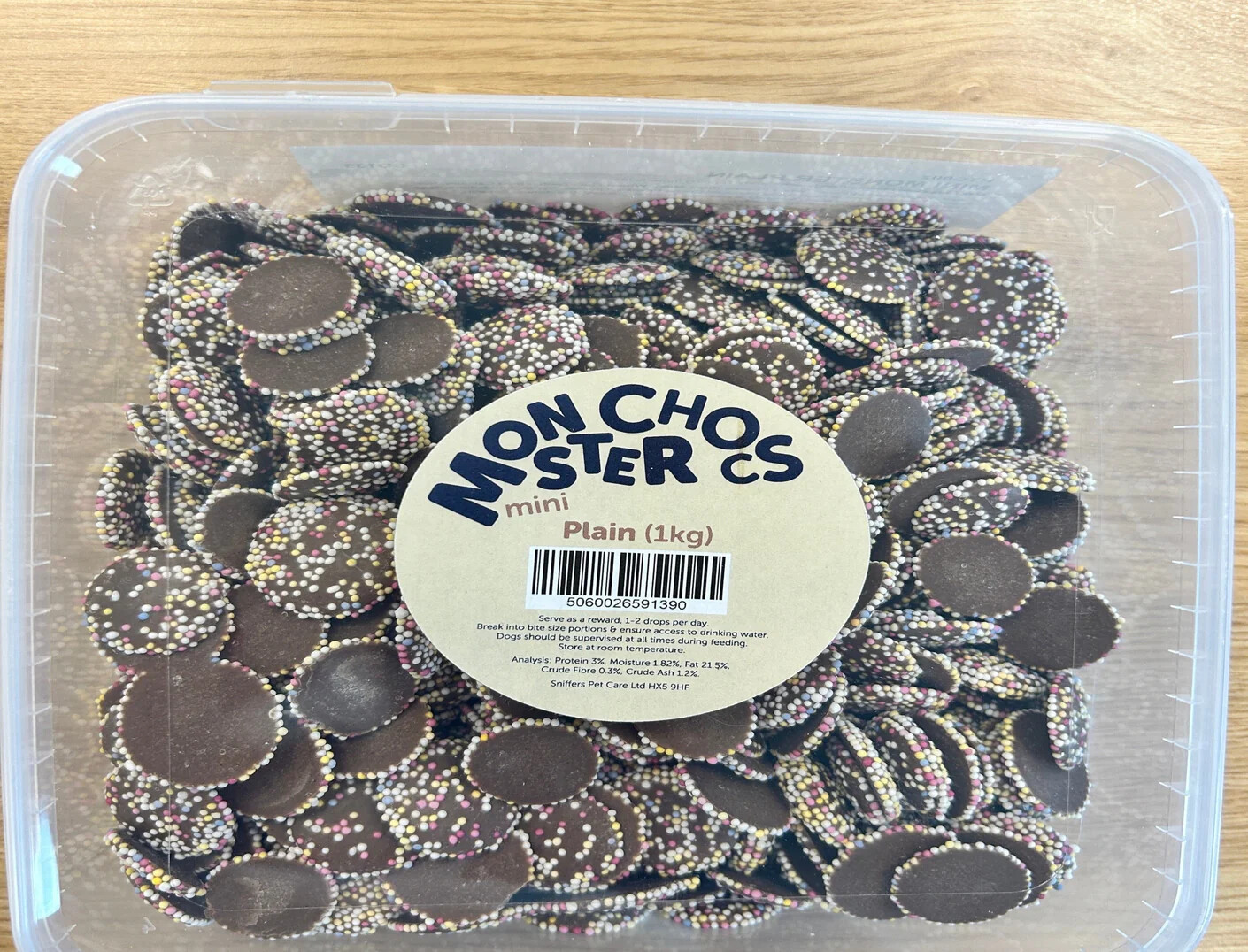 Monster Chocs Dog Safe Chocolate Training Treats For Dogs 1KG Tubs ...