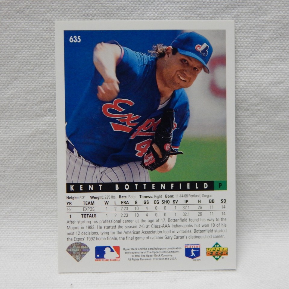 1993 UPPER DECK #635 KENT BOTTENFIELD (B) | eBay