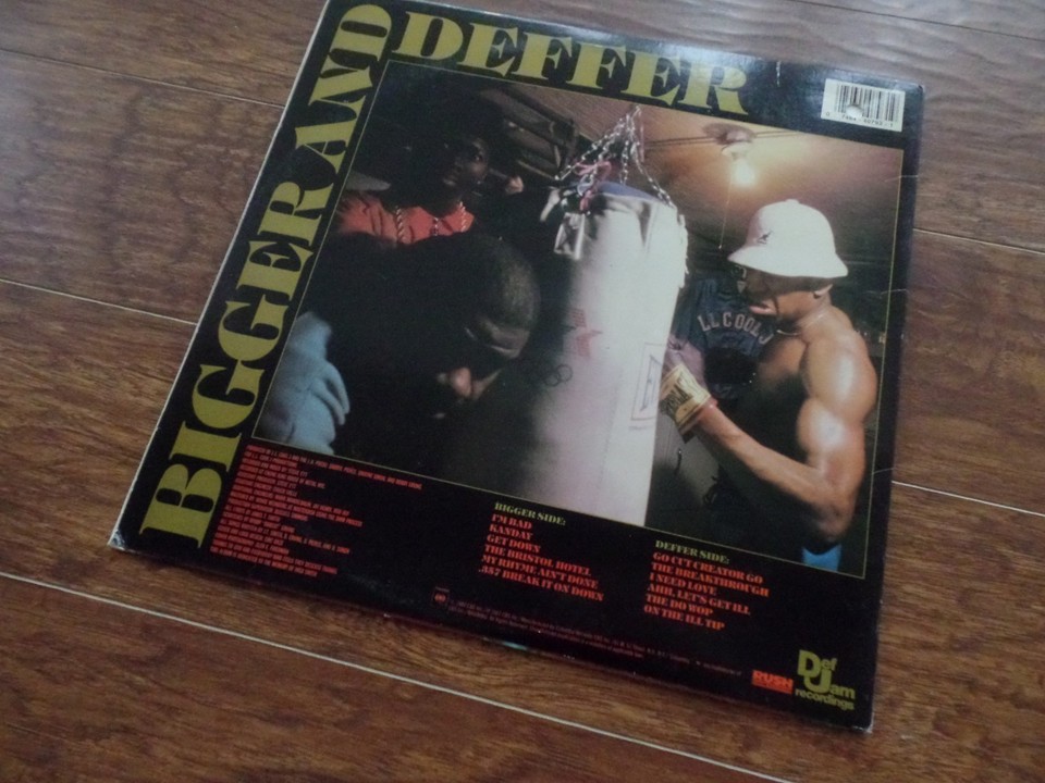 LL COOL J BAD Bigger And Deffer Vinyl LP Record 1987 Def Jam Records FC ...
