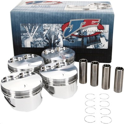 J.E. Pistons 172945 Round Piston Kit - 3.00mm Oversize to 84.00mm, 12.8 ...