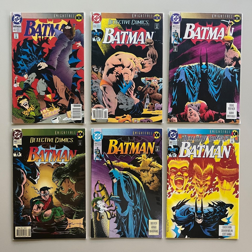 Batman Knightfall Complete Set Lot 492-500 659-666 Showcase 7 8 DC ...