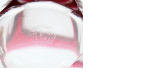 Pair of small ruby Baccarat Harcourt 1841 tumblers marked on base. | eBay