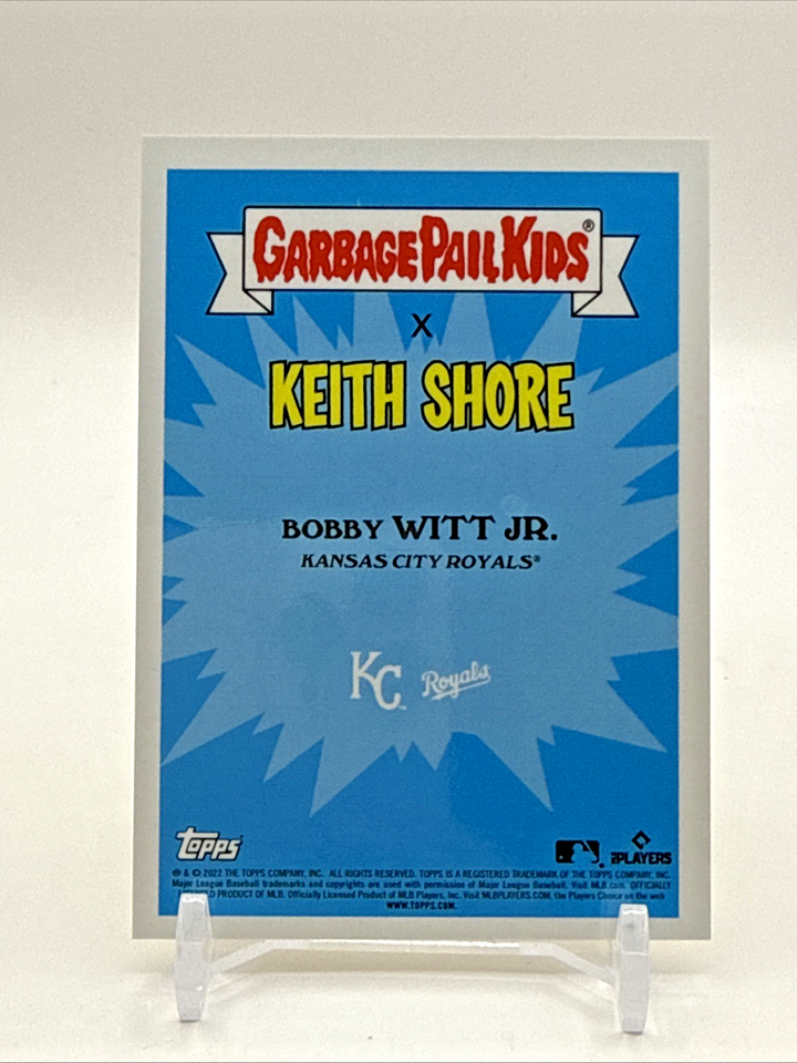 2022 Topps Garbage Pail Kids MLB X GPK Series 1 Bobby Witt Jr BOBBY ...