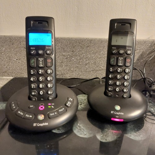 BT Graphite 2500 Twin Set Cordless Phone With Answermachine | eBay