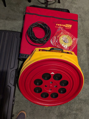 Retrotec blower Door System with High Volume Fan andDM2 Manometer Cases ...