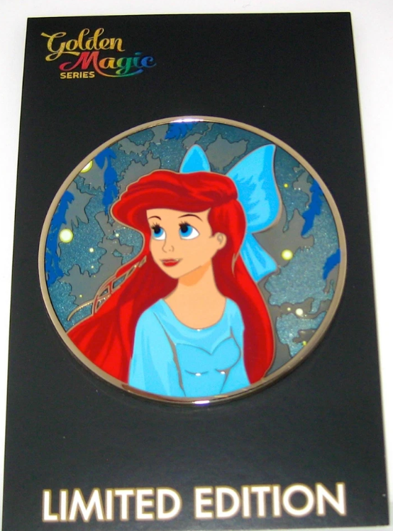 Ariel RARE! JUMBO LE Disney Pin The Little Mermaid Kiss the Girl Blue ...