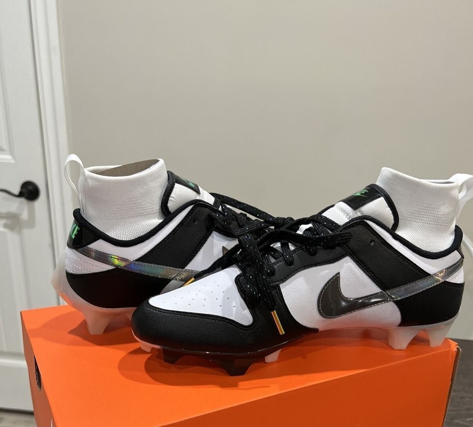 Nike Vapor Edge Dunk Panda Black White Football Cleats Men's RARE NEW ...