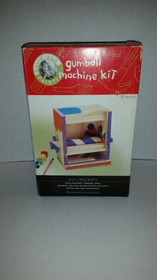 New in open box, gumball machine kit, build and paint wood kids toy | eBay